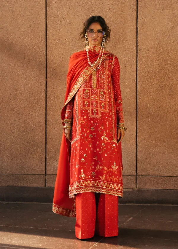 Crimson Eid Prints - Patakha - Scarlet